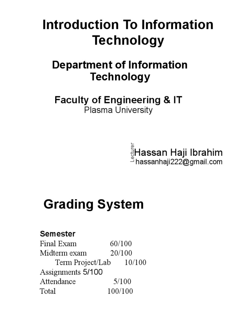 1 Introduction To Information Technology | PDF | Internet | Information