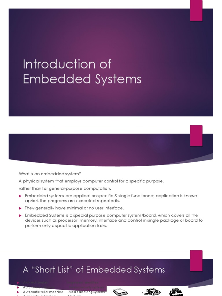 Embedded System Introduction | Download Free PDF | Random Access Memory | Read Only Memory