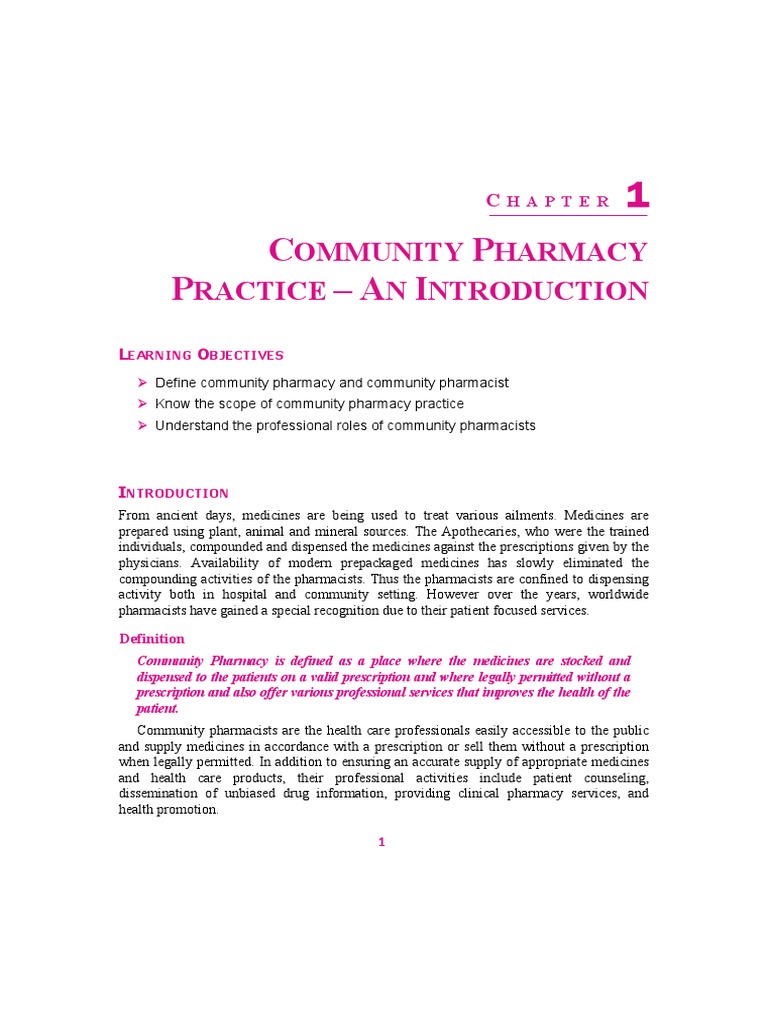 Community Pharmacy | PDF | Pharmacy | Medical Prescription