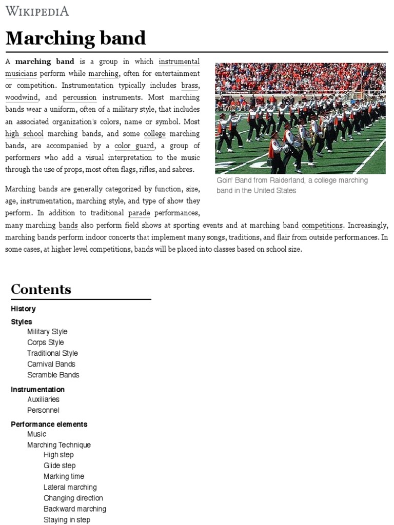 Marching Band: Goin' Band From Raiderland, A College Marching Band in ...