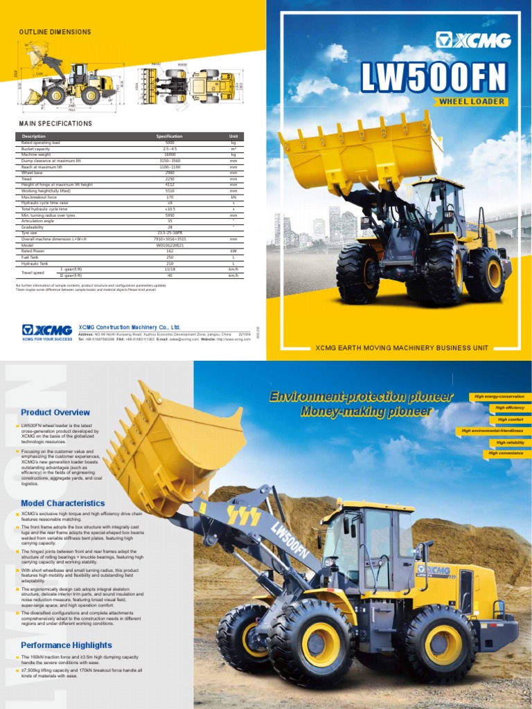 LW500FN: Wheel Loader | PDF | Transmission (Mechanics) | Truck