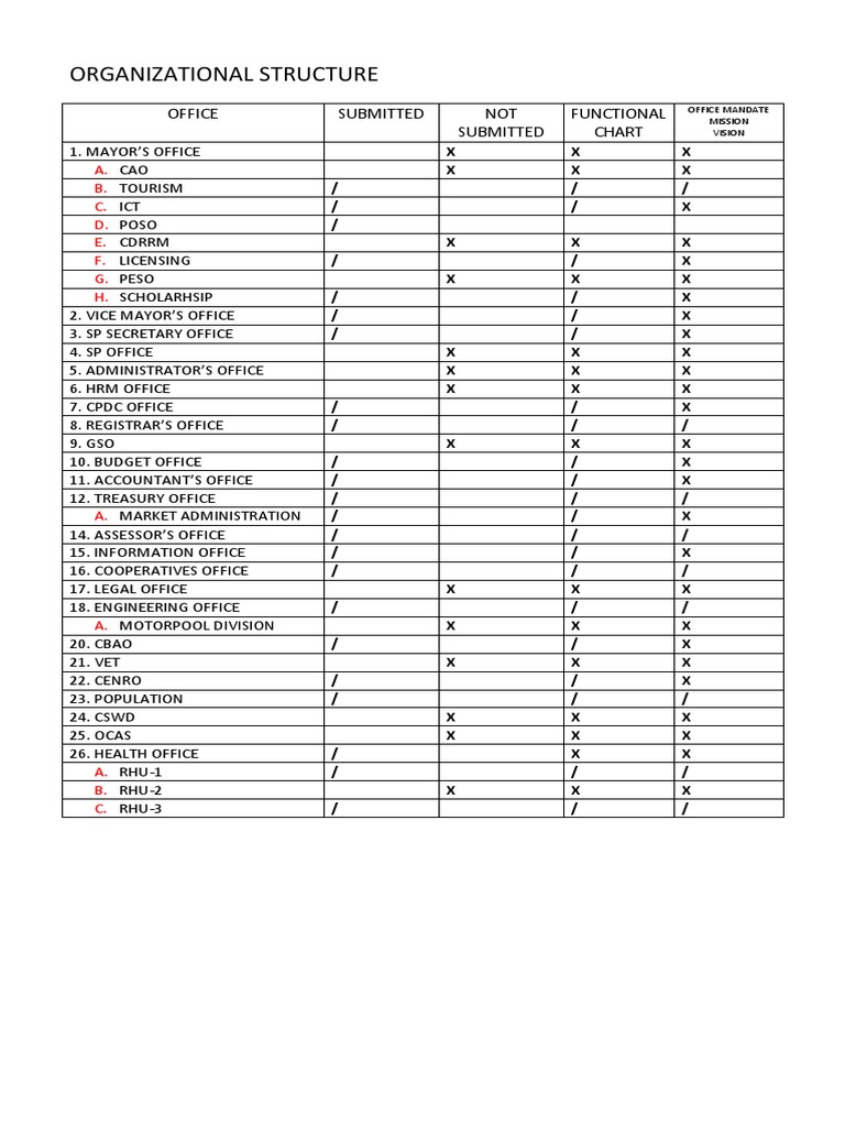Organizational Structure | PDF