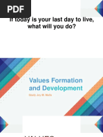 4.) Values Formation and You-ED102 | PDF | Pleasure | Value (Ethics)