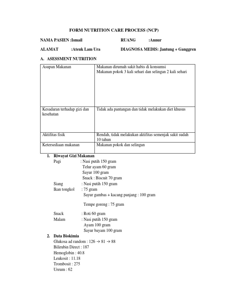 Form NCP Pasca Bedah | PDF