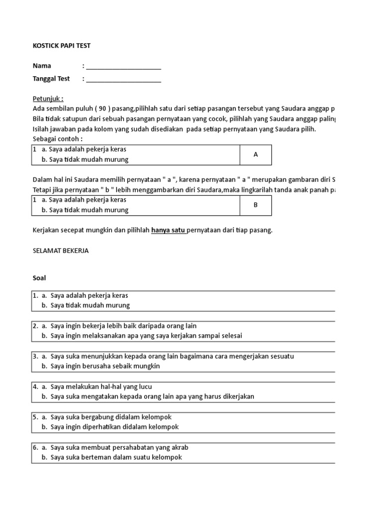 PAPI Scoring Fix | PDF | Pengembangan Diri