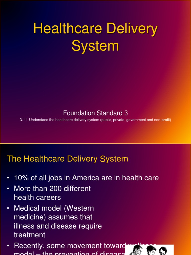 Health Care Delivery System | PDF | Nursing Home Care | Health Care