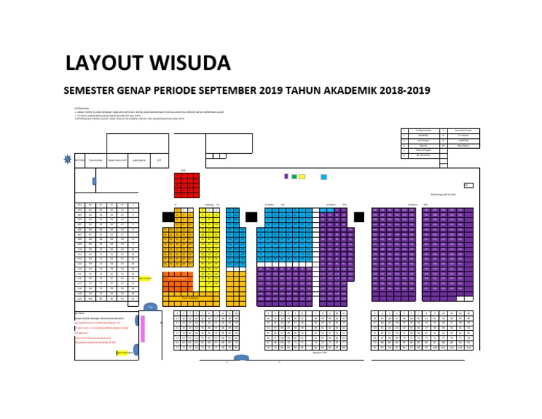 Contoh Denah Wisuda | PDF