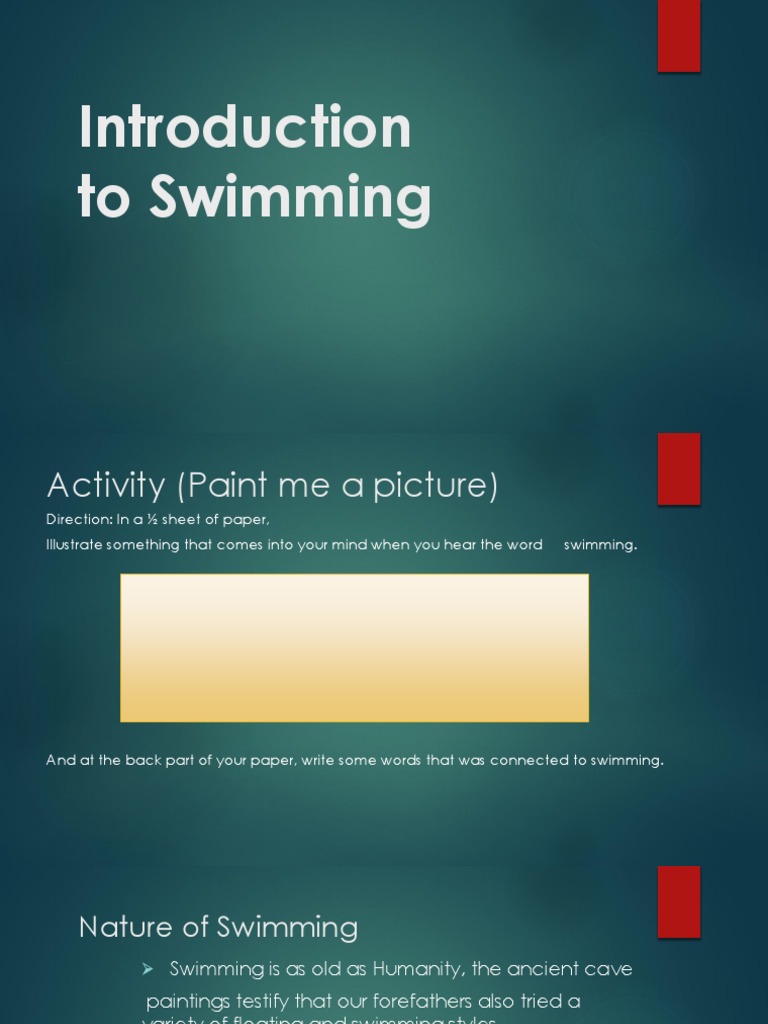 Swimming Powerpoint. | PDF | Outdoor Recreation | Individual Sports