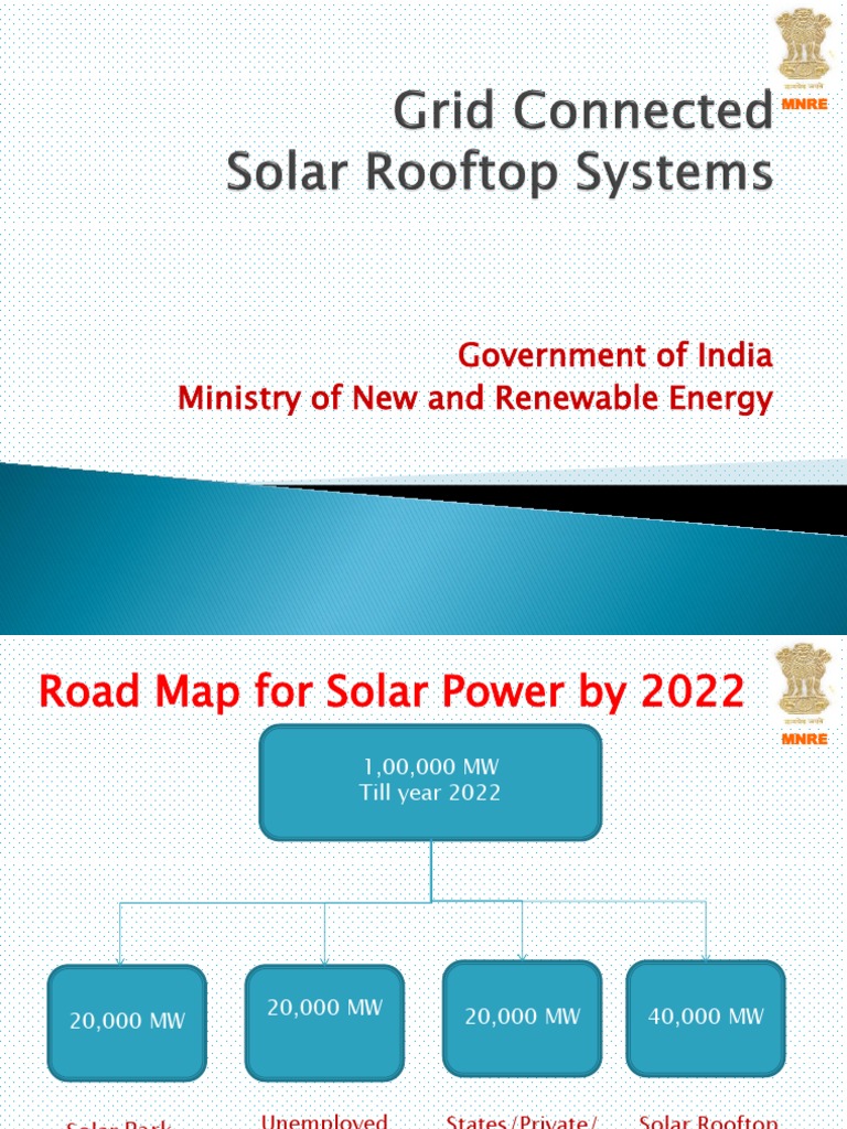 Roadmap for Achieving 100 GW of Solar Power Installation in India by ...