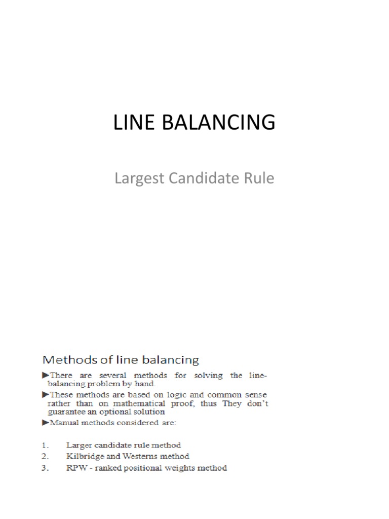 4 CUPE 217 Line Balancing-Largest Candidate Rule | PDF | Teaching Mathematics