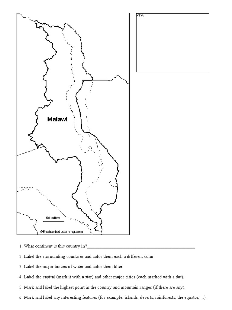 Malawi Map and Geography Guide | PDF