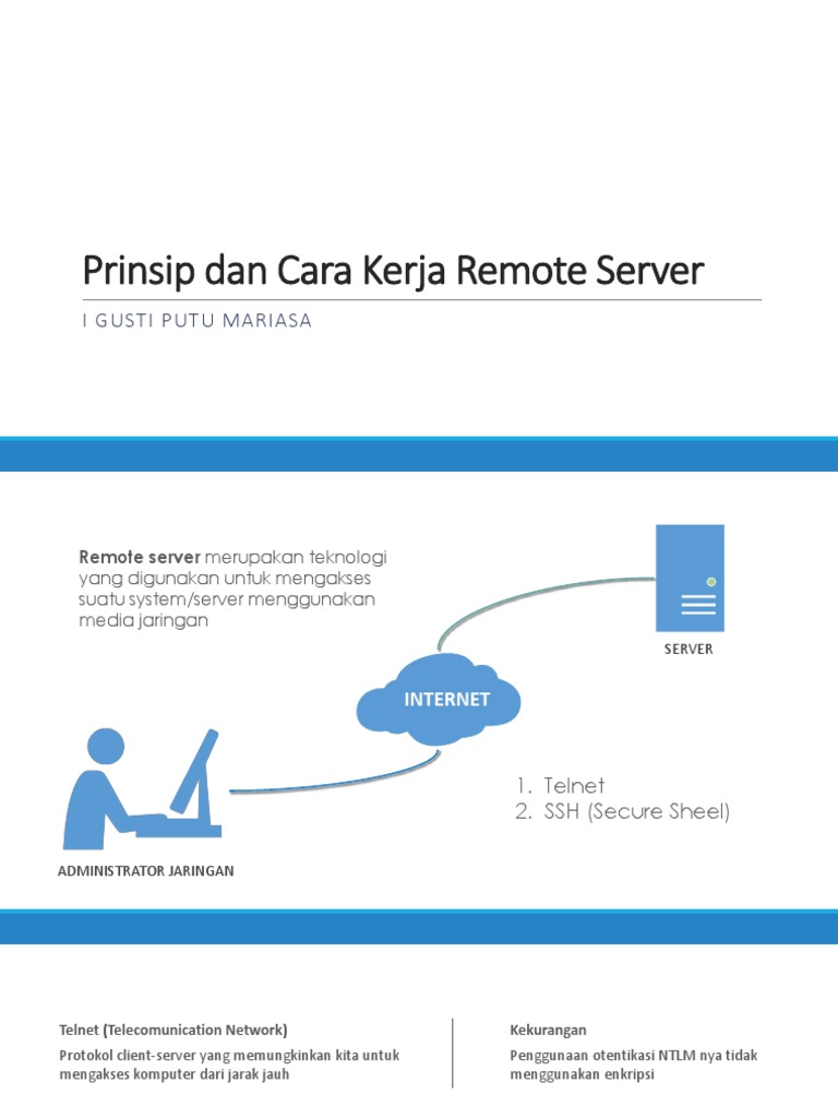 Prinsip Dan Cara Kerja Remote Server | PDF