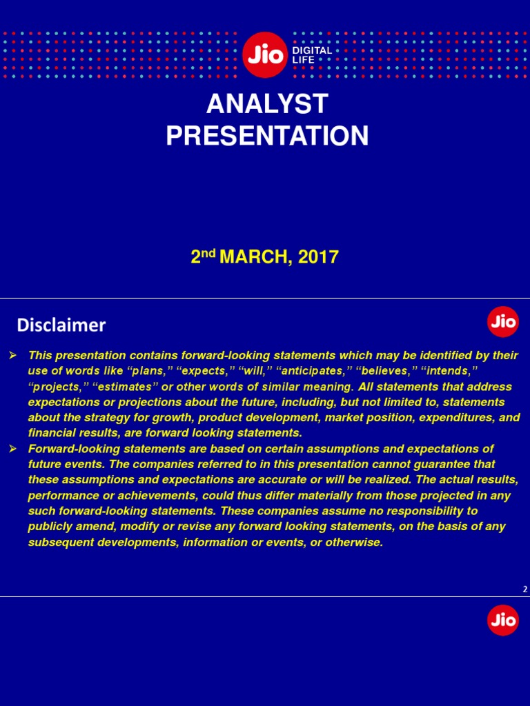 Reliance Jio Presentation PDF | PDF | Lte (Telecommunication) | Smartphone