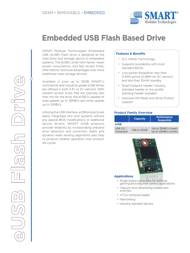 Embedded USB Overview | PDF | Usb Flash Drive | Flash Memory