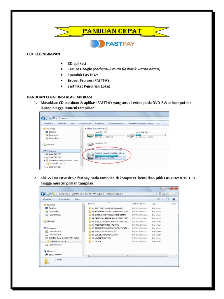 Panduan Cepat FASTPAY PDF | PDF