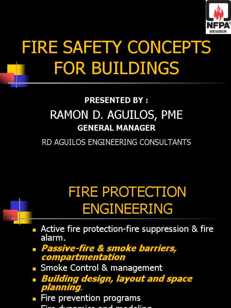 Fire Safety Concepts for Buildings | PDF | Stairs | Fire Protection