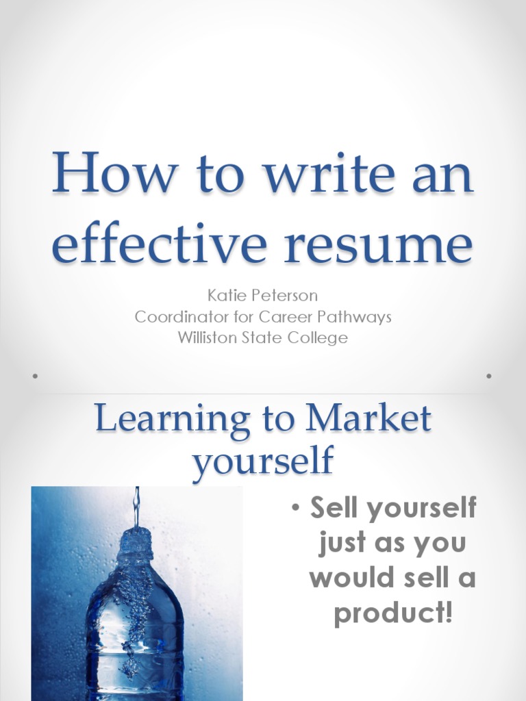 Resume Workshop Powerpoint | PDF | Résumé | Proofreading