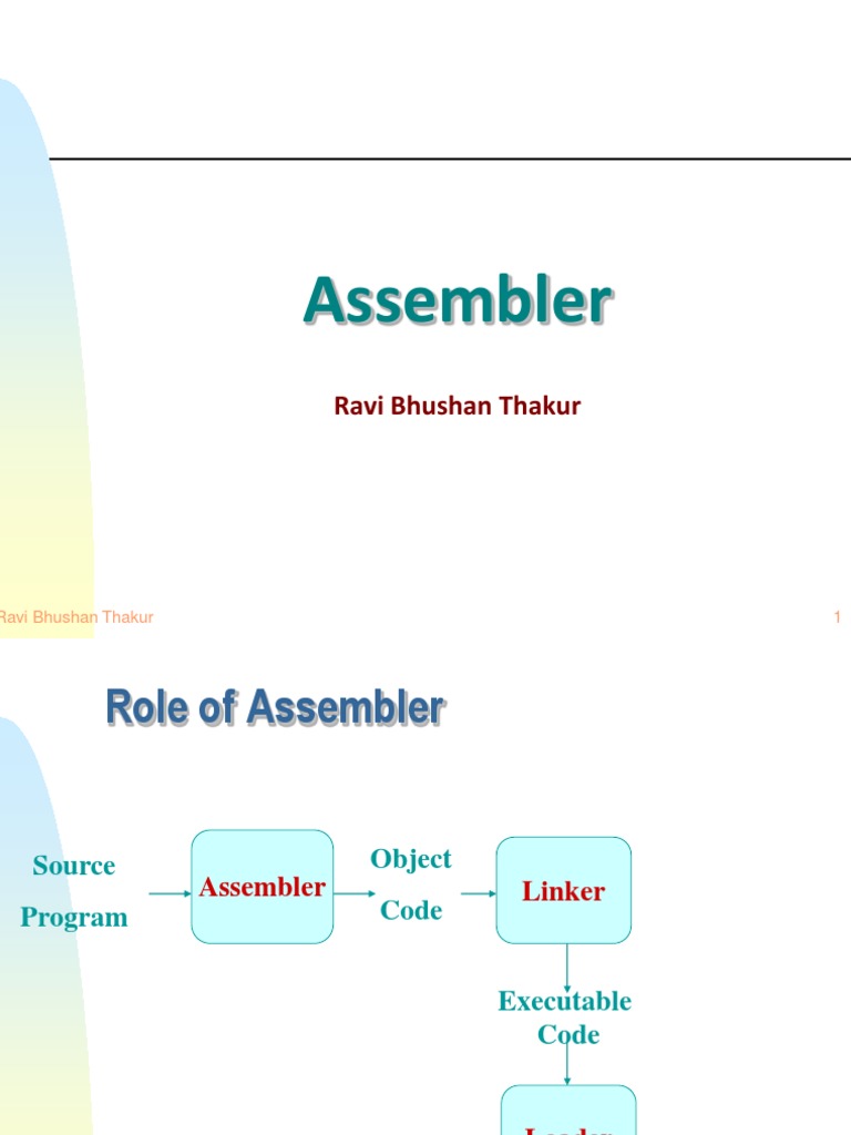 Assembler | PDF | Assembly Language | Computer Program