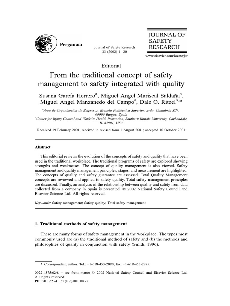 Sms Quality Herrero | PDF | Risk Management | Safety