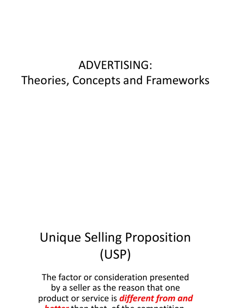 Advertising: Theories, Concepts and Frameworks | PDF | Perception ...
