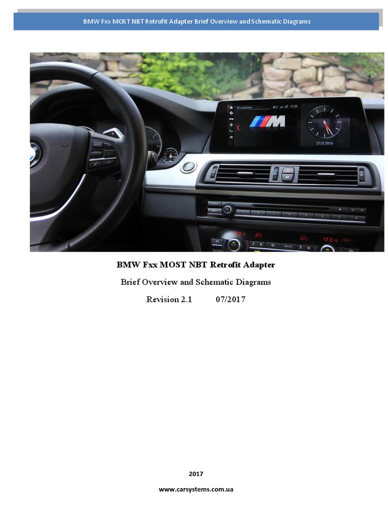 FXX NBT Retrofit Adapter Brief Overview and Schematic Diagrams Edition ...