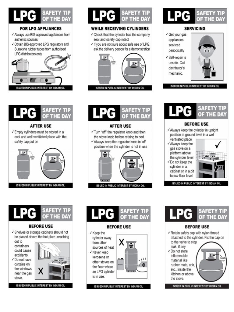 LPG Gas, Do's & Dont's | PDF | Liquefied Petroleum Gas | Leak