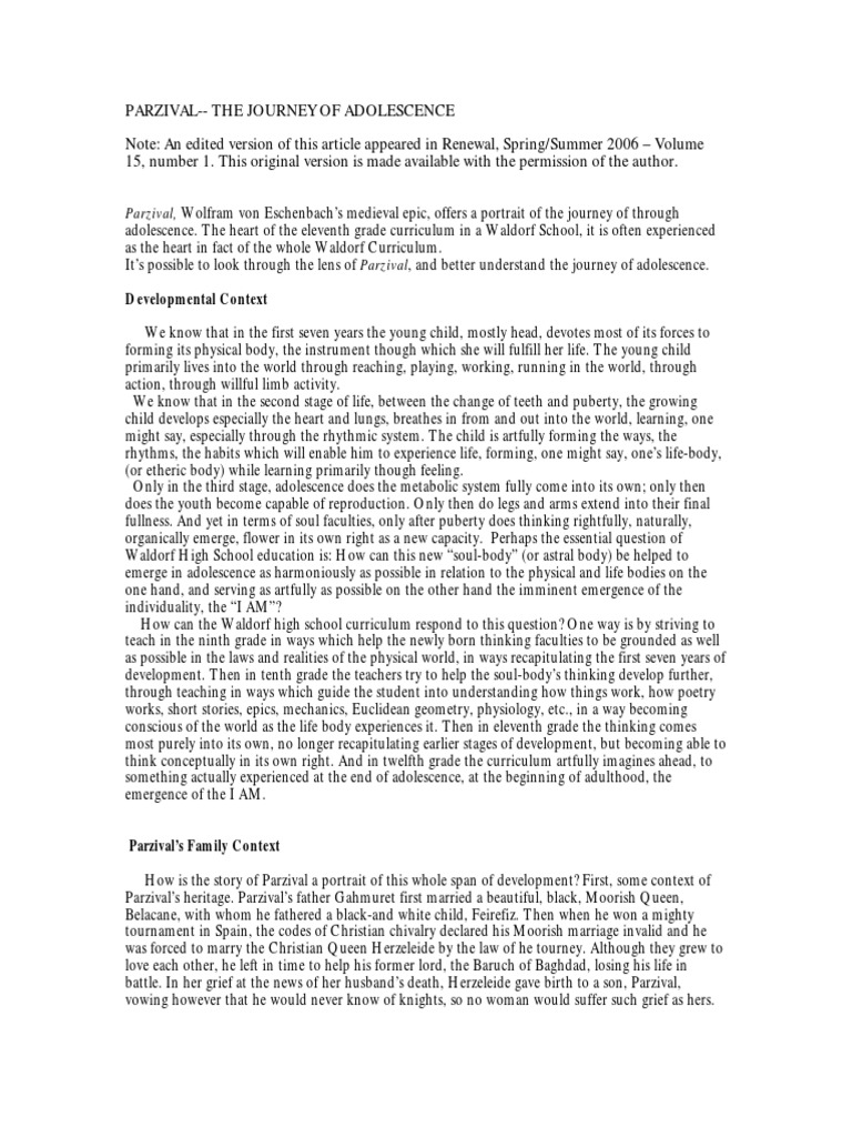 Parzival, Wolfram Von Eschenbach's Medieval Epic, Offers A Portrait of ...