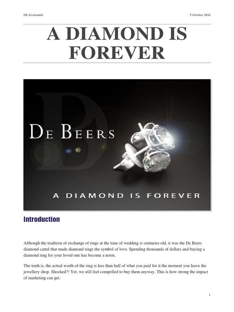 A Diamond Is Forever | PDF | Business Economics | Business