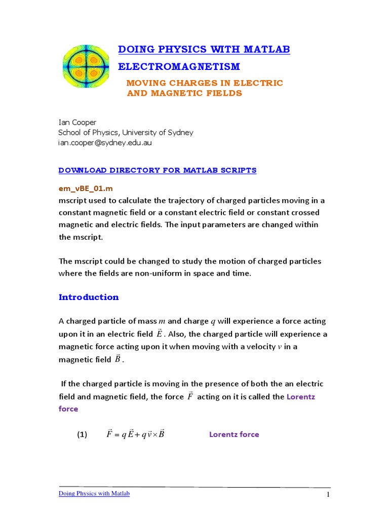 Finite Difference Method | PDF | Acceleration | Magnetic Field