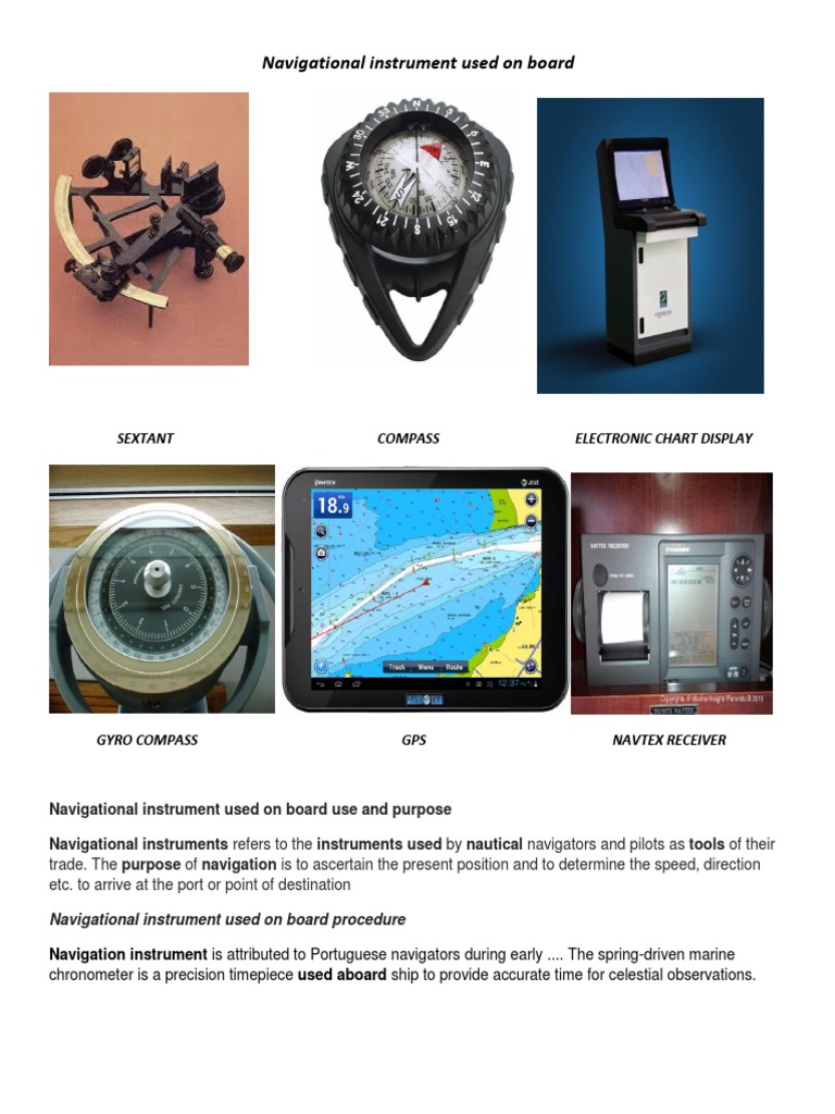 Navigational Instrument Used On Board | PDF