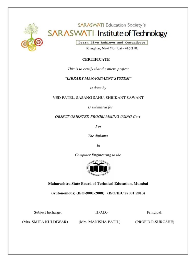 Library Management System | PDF | Library (Computing) | C++