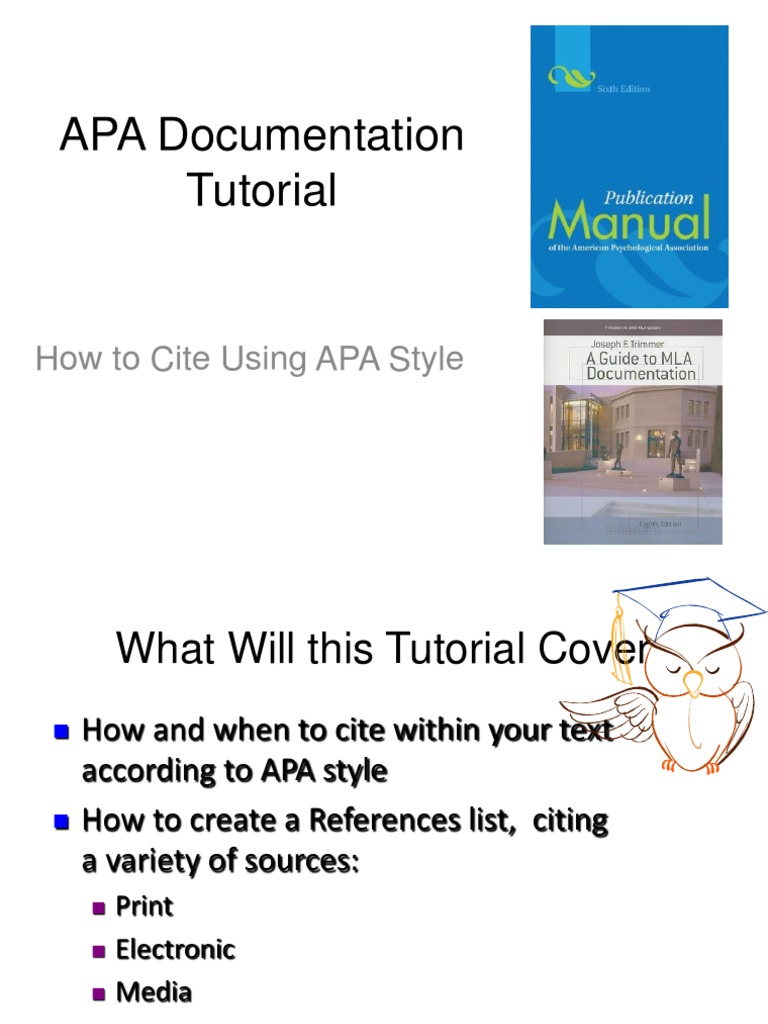 APA Documentation Tutorial: How To Cite Using APA Style | Download Free ...