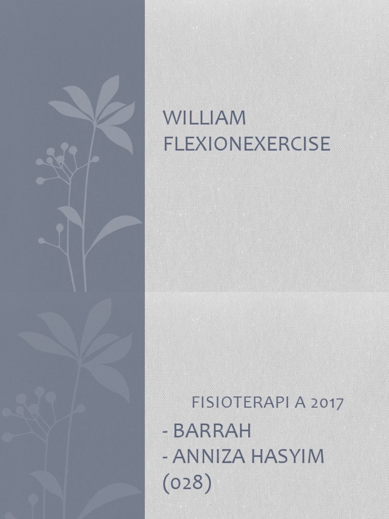 William FLexion Exercise | PDF