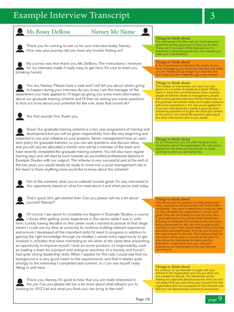 Graduate Interview Preparation Guide | PDF | Competence (Human ...