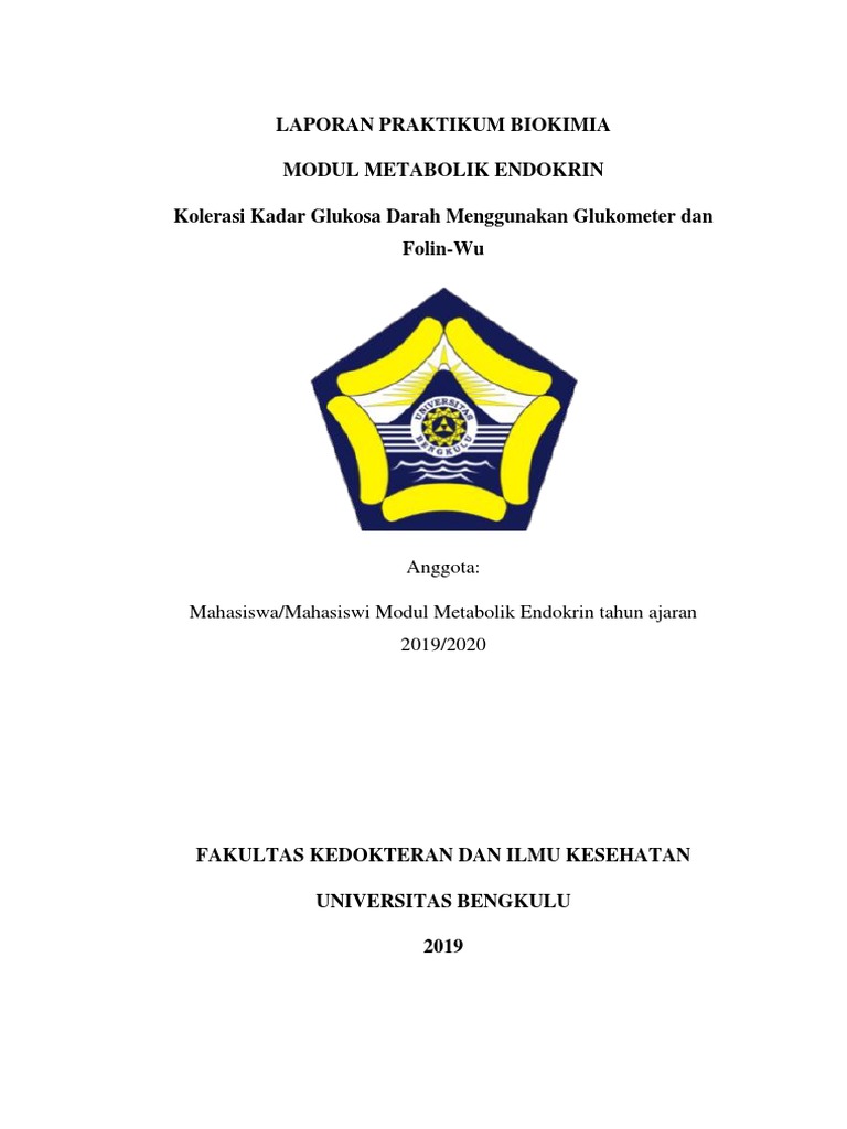 KOLERASI KADAR GLUKOSA DENGAN METODE GLUKOMETER DAN FOLIN-WU | PDF