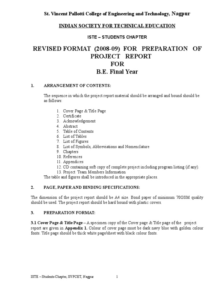 Project Thesis Format | PDF | Numbers | Thesis