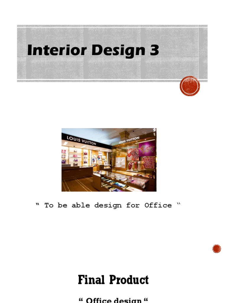 Office Interior Design Concepts & Elements | PDF