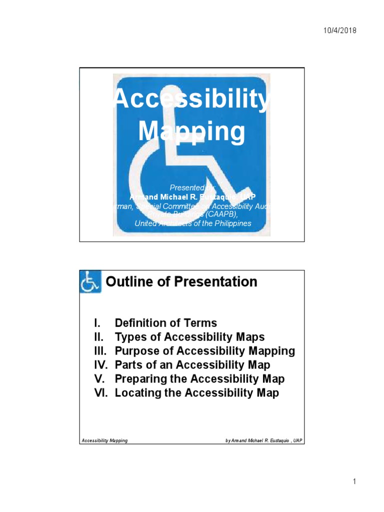 Handouts For Accessibility Mapping | PDF | Accessibility | Map