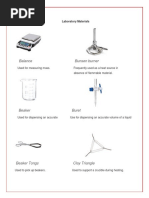 Laboratory Apparatus and Uses Guide | PDF | Laboratory Equipment | Liquids