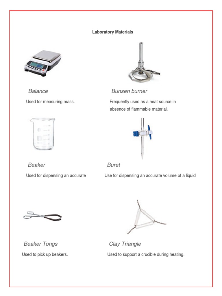 Laboratory Materials and Their Uses: A Comprehensive Guide | PDF ...