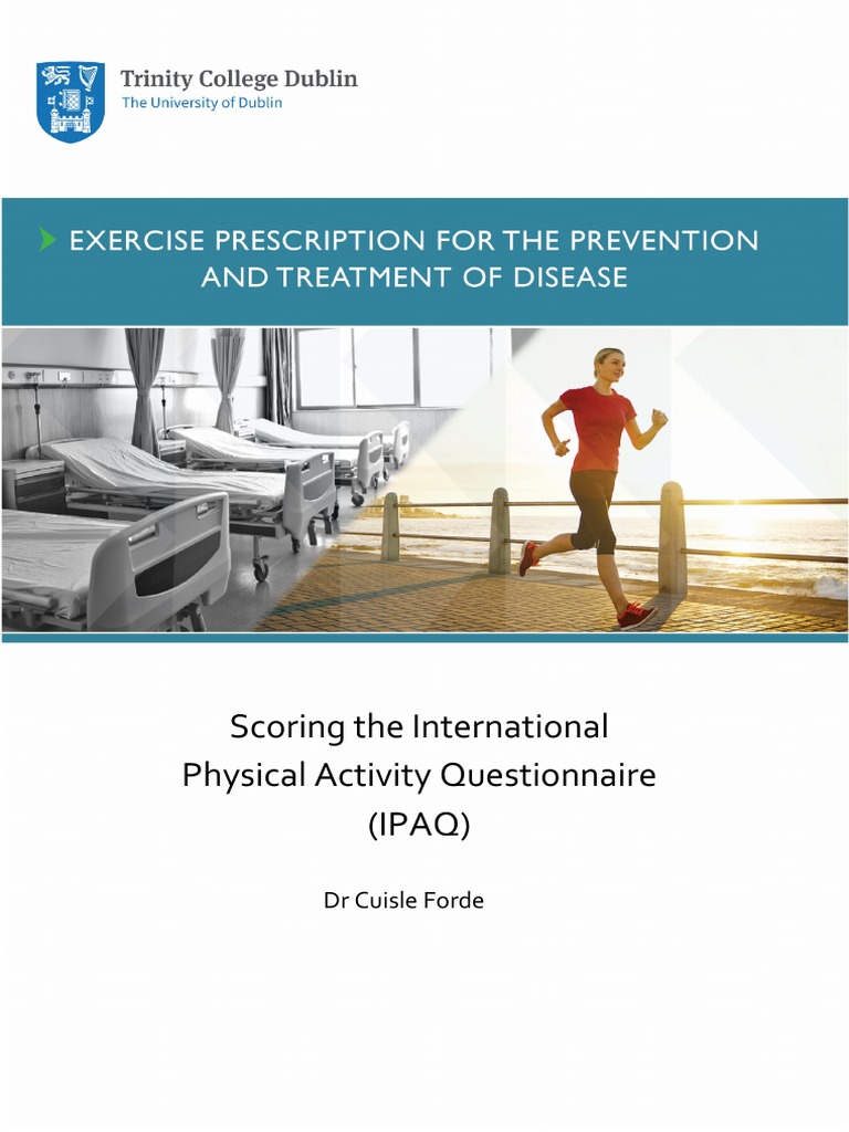 Scoring The International Physical Activity Questionnaire (IPAQ) | PDF | Teaching Mathematics