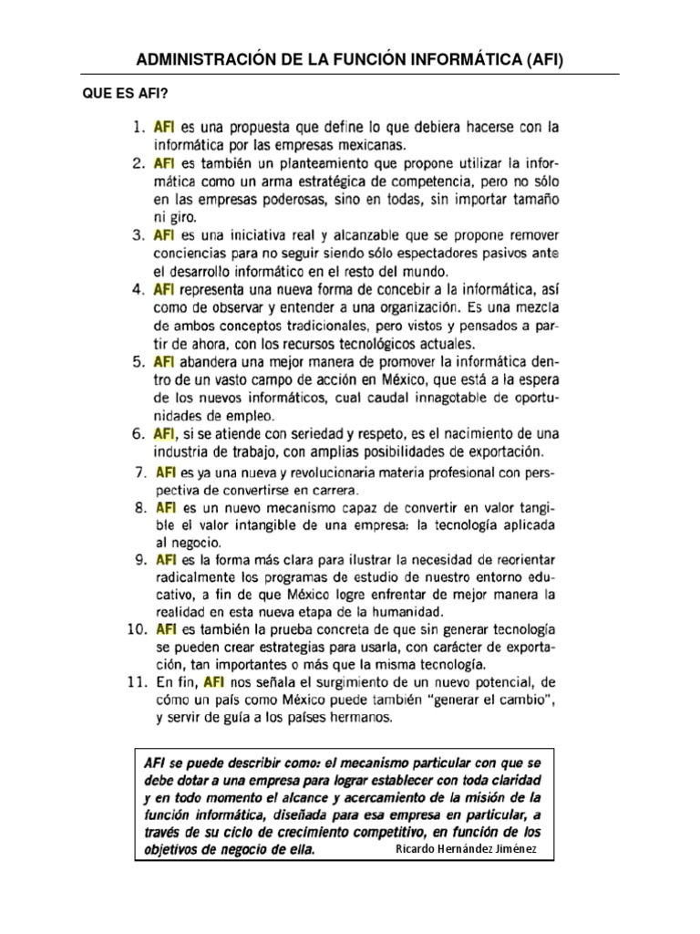 Afi PDF | PDF | México | Informática