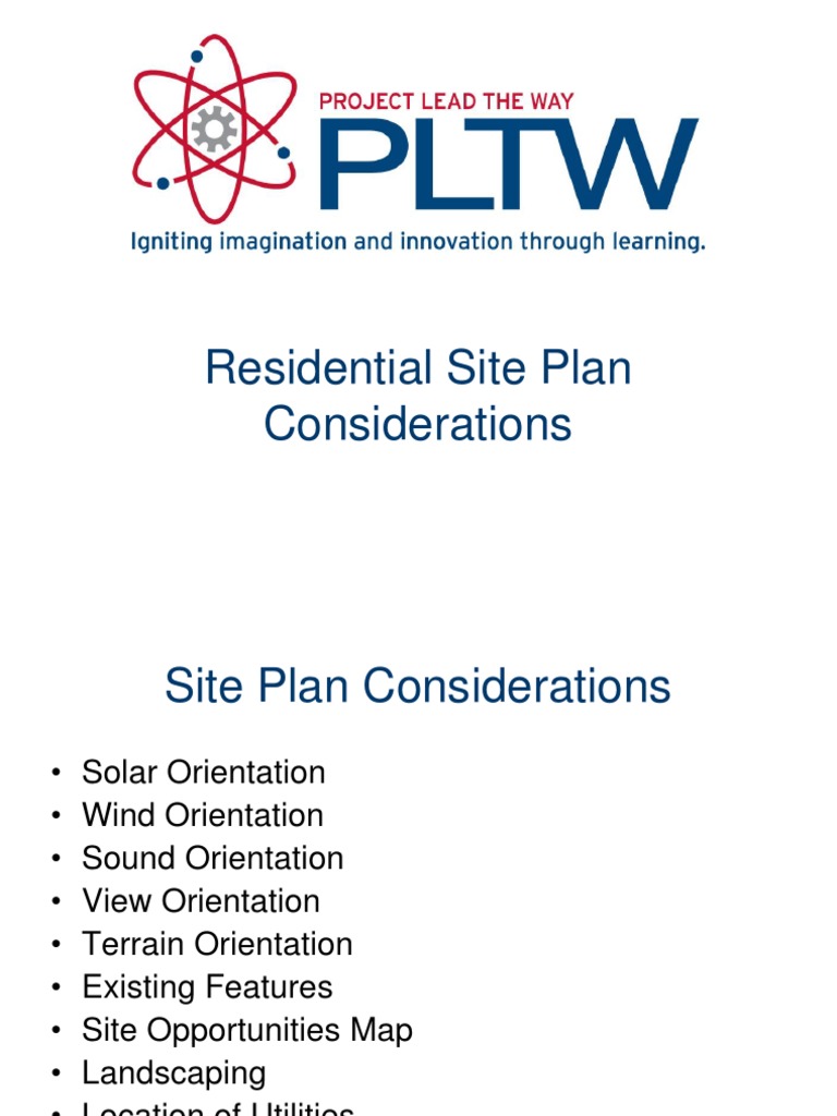 Residential Site Plan Considerations | PDF