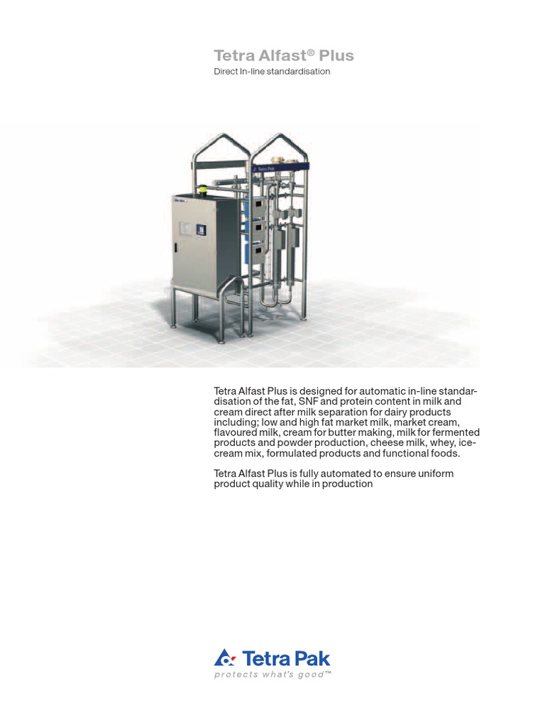 Tetra Alfast Plus | PDF | Cream | Milk