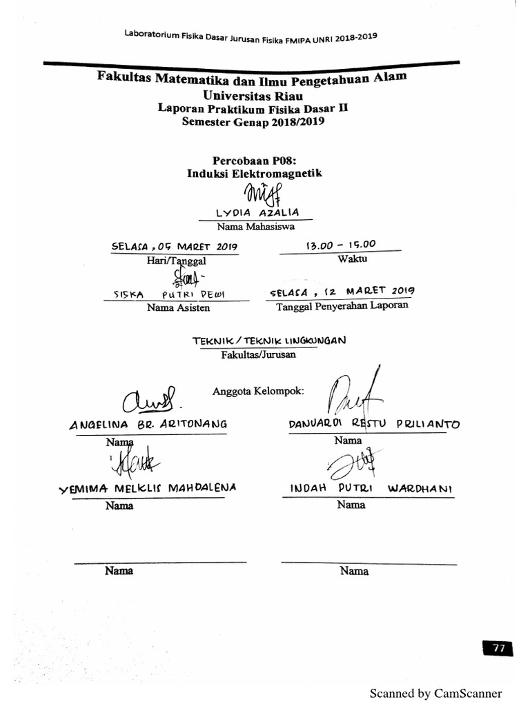 Fisdas II - P08 Induksi Elektromagnetik | PDF