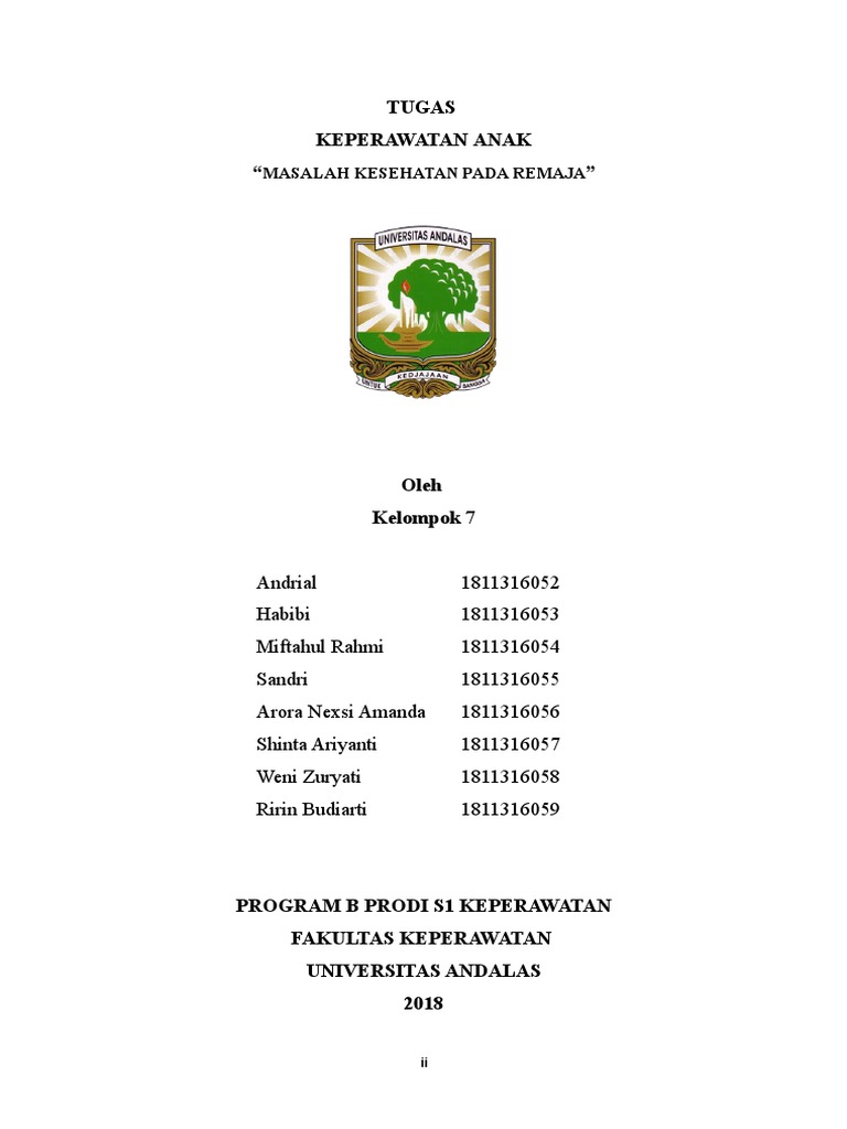 Masalah Kesehatan Pada Remaja | PDF