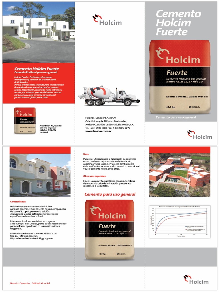 Ficha Tecnica Holcim Fuerte | PDF