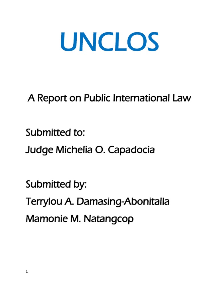 Unclos 1 | PDF | Territorial Waters | South China Sea