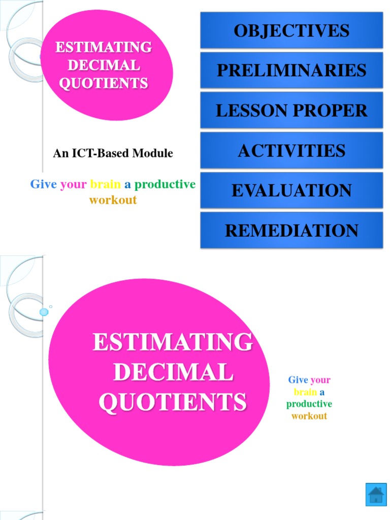 Estimating Decimal Quotients for 5th Grade | PDF | Division ...