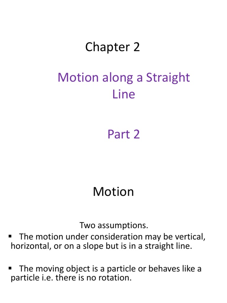 Chapter 2 Motion Part 2 | PDF | Acceleration | Velocity